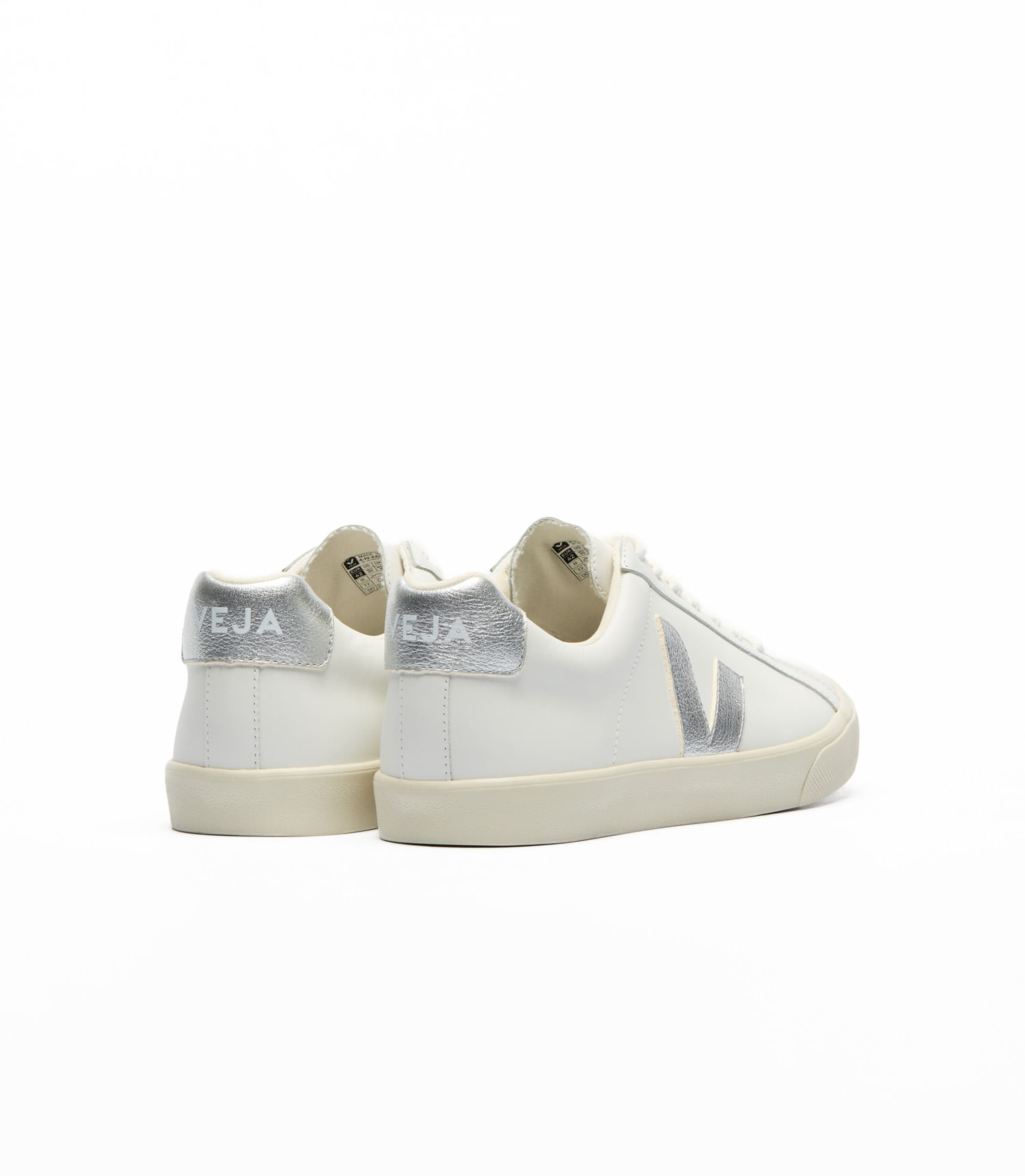 Esplar Logo Leather White Silver Eo0203883a 022346 - DANKI